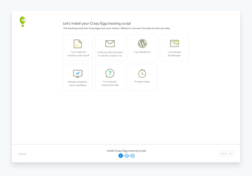 Crazy Egg: JavaScript Installation Process